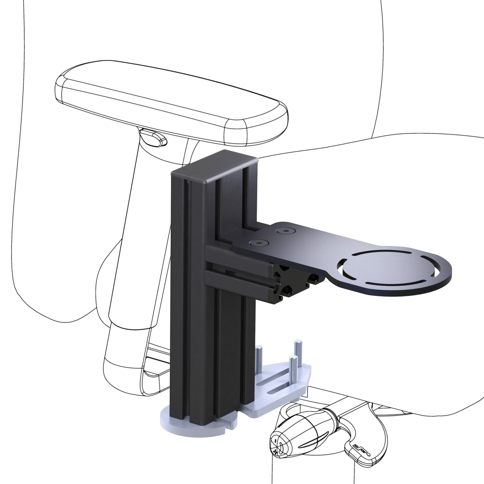 Joystick / HOTAS Chair Mount – MTSIM USA